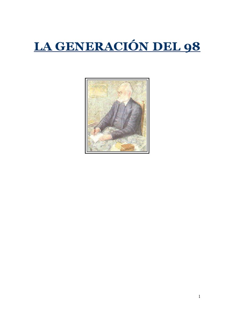 Generacion Del 98 | PDF
