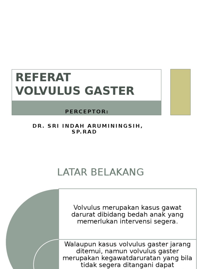 Volvulus Gaster | PDF