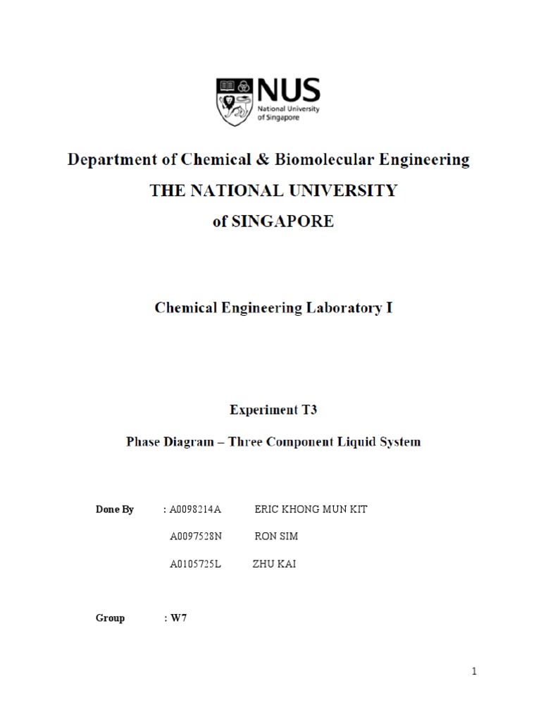 Ternary Phase Diagram of Water-Butyl Acetate-Acetic Acid | PDF | Phase ...