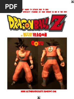 Dbz Papercraft