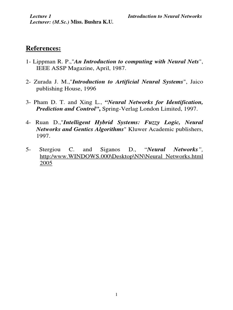 Neural Networks | PDF | Fuzzy Logic | Artificial Neural Network