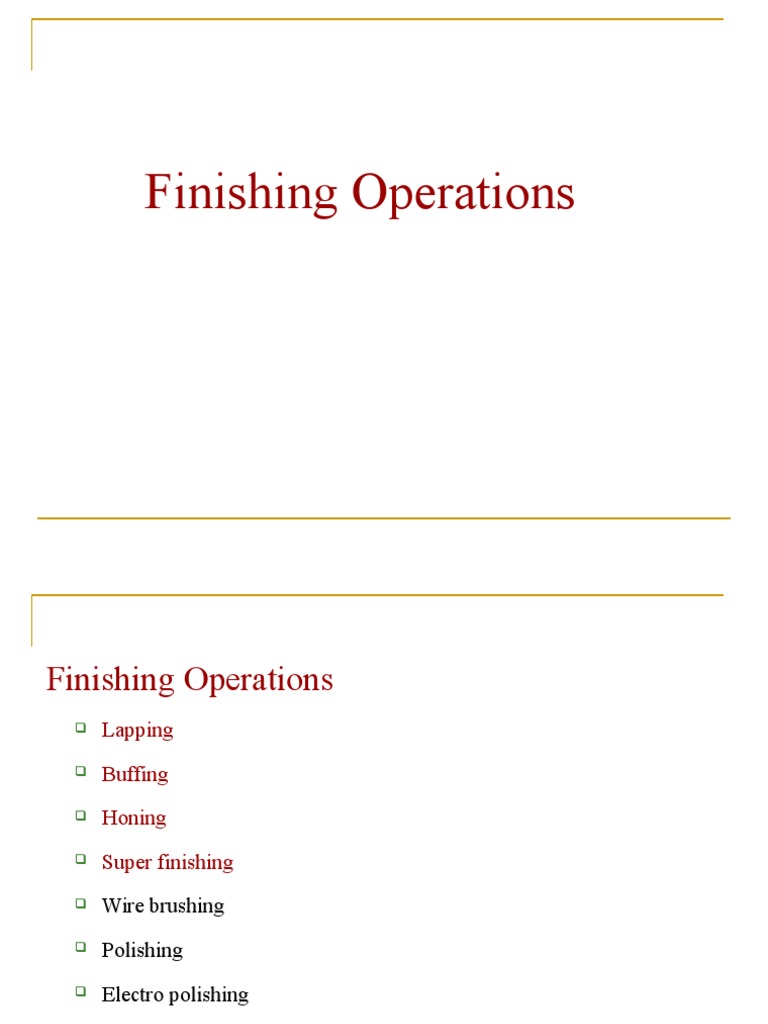 Surface Finishing Process | PDF | Abrasive | Manmade Materials