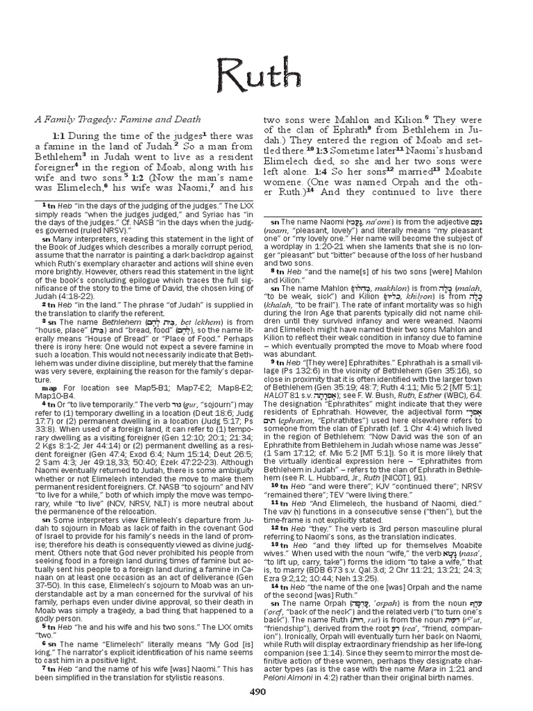 Ruth (NET Bible) | PDF | Book Of Ruth | Naomi (Biblical Figure)