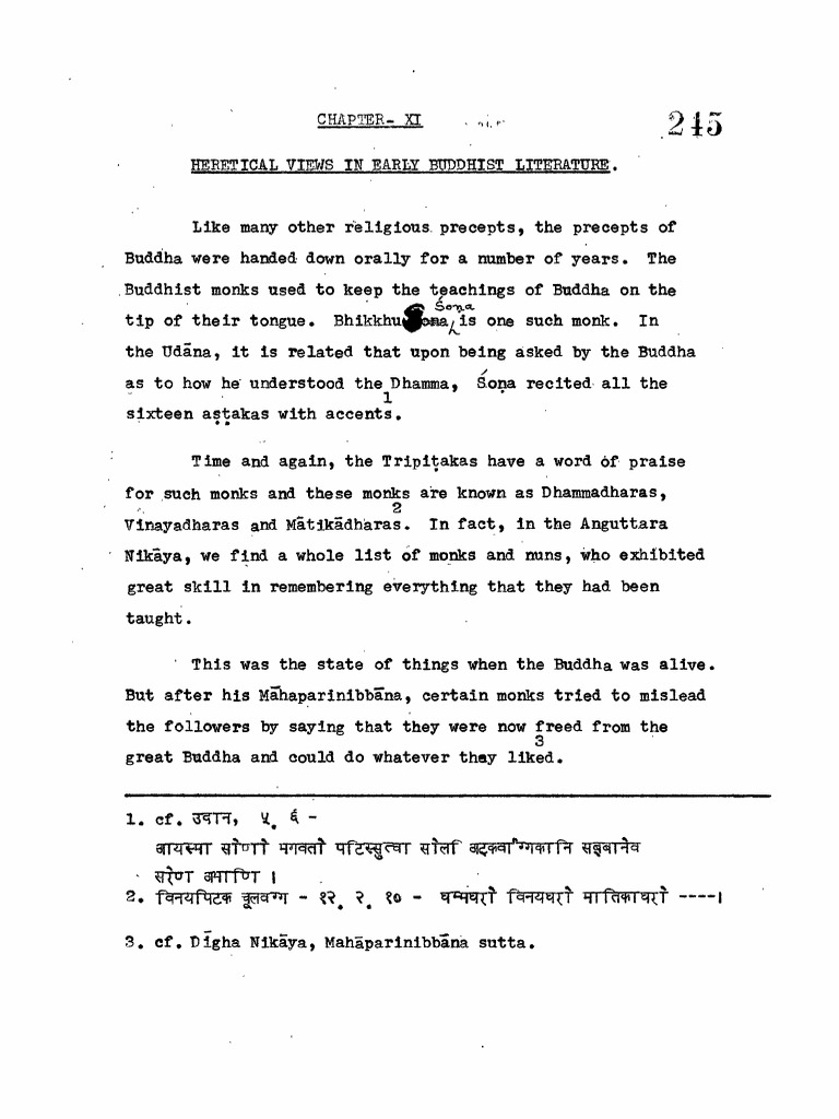 Heretical Views in Early Buddhist Literature | PDF | Buddhist Texts ...