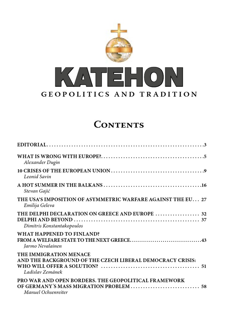 Katehon: Geopolitics and Tradition | PDF | Bosnia And Herzegovina ...