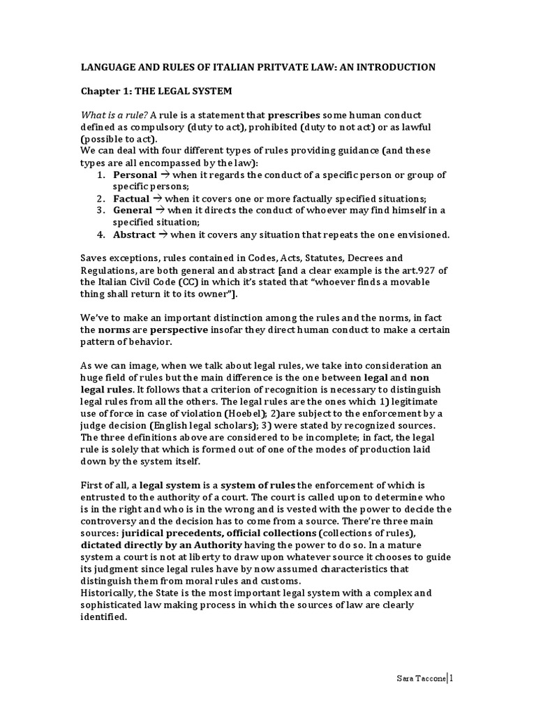 Italian Private Law Rules and Sources | PDF | Decree | European Union