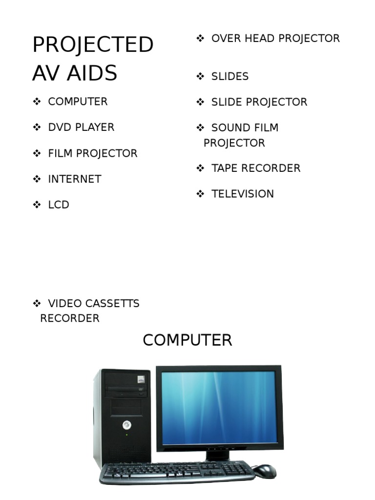 Projected Av Aids | Dvd | Internet