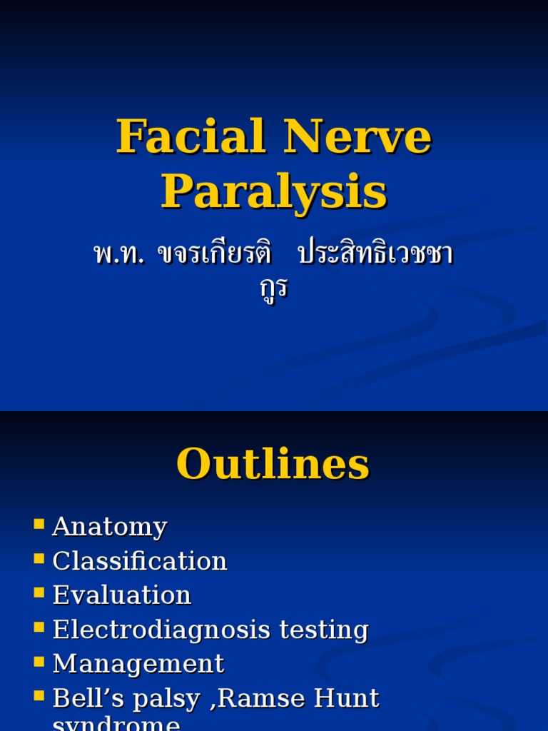 Facial Nerve Anatomy and Paralysis Overview | PDF | Animal Anatomy ...