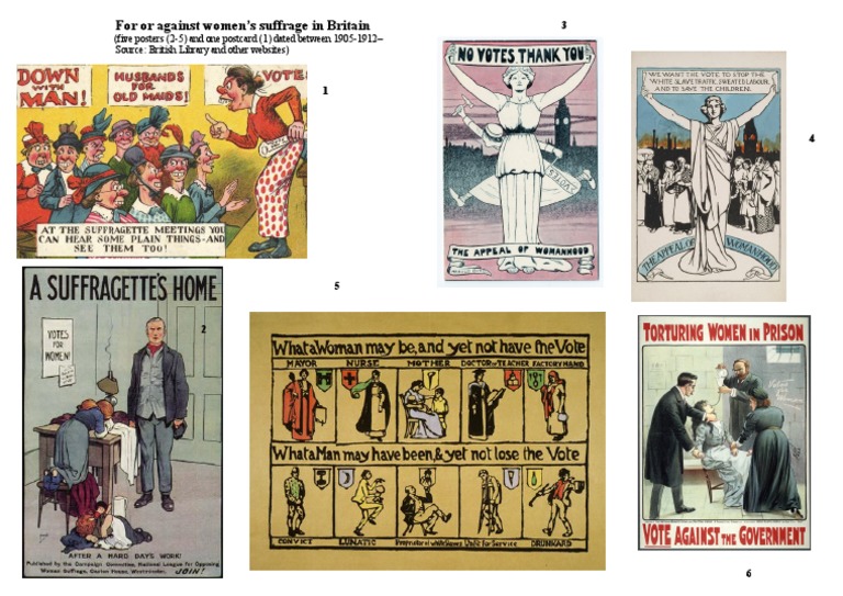 Suffragettes Posters and Postcard | PDF | Woman | Democratic Rights