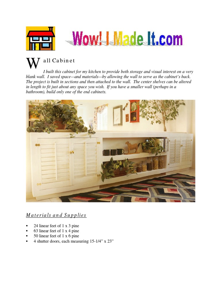 All Cabinet: Materials and Supplies | PDF | Cabinetry | Door