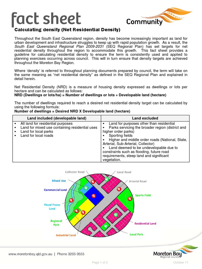 Calculating Net Residential Density | PDF | Nature | Teaching Mathematics
