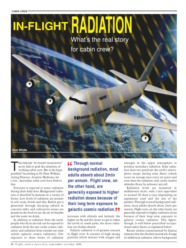 005 in Flight Radiation Article | PDF | Ionizing Radiation | Radioactivity