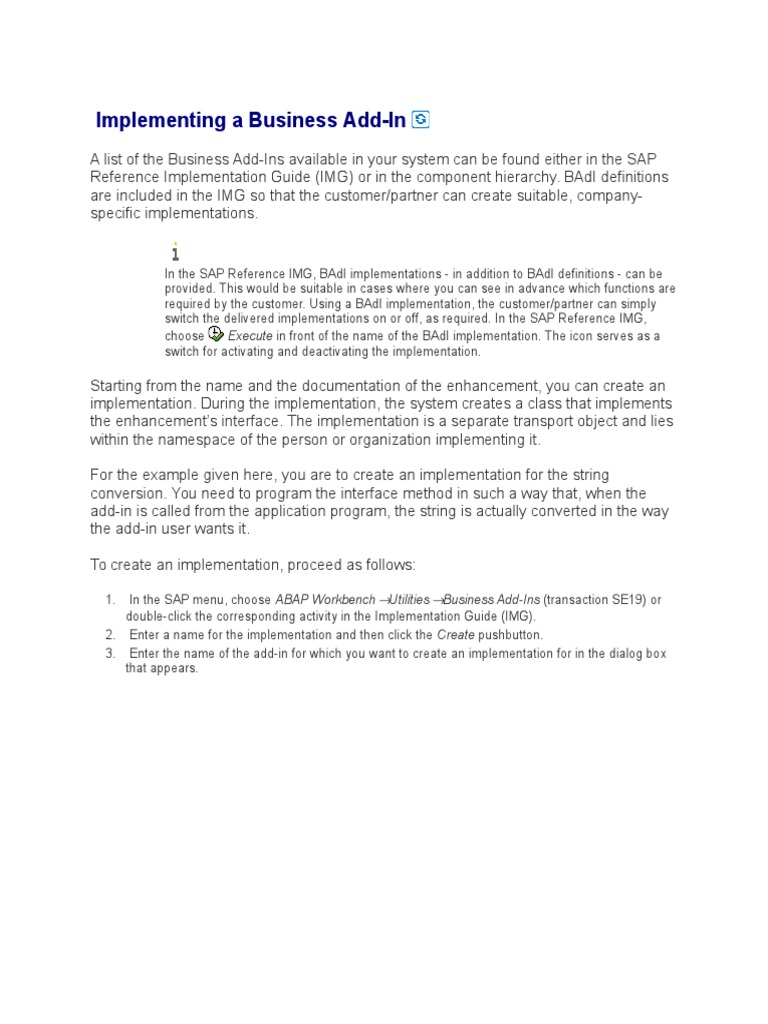 Implementing A Business Addins | PDF | Class (Computer Programming) | Method (Computer Programming)