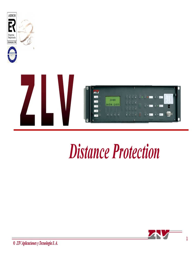 Distance Protection: © ZIV Aplicaciones y Tecnología S. A | PDF ...