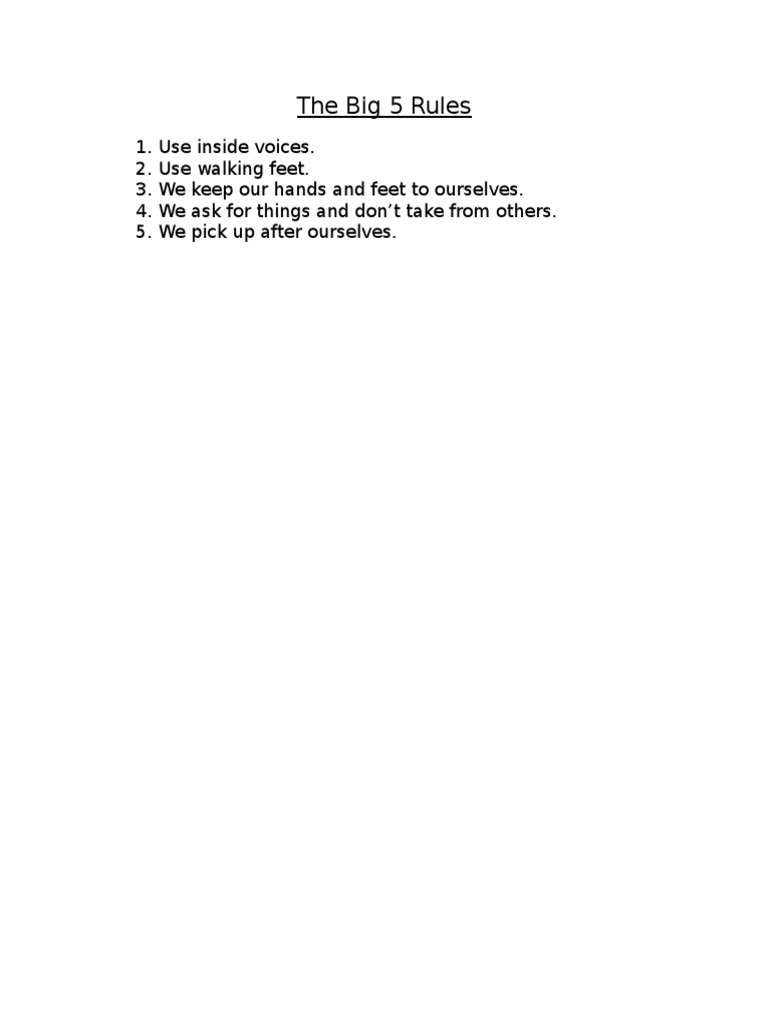 Rules | PDF | Self-Improvement