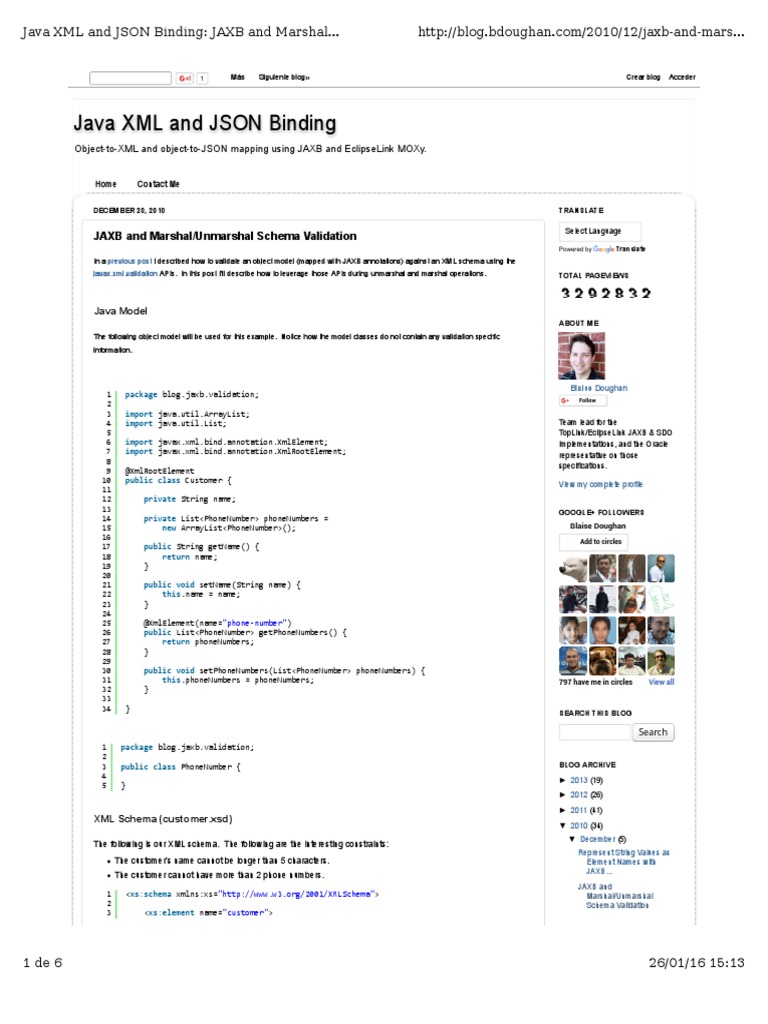 Jaxb And Marshalunmarshal Schema Validation Pdf Xml Schema Xml 2679