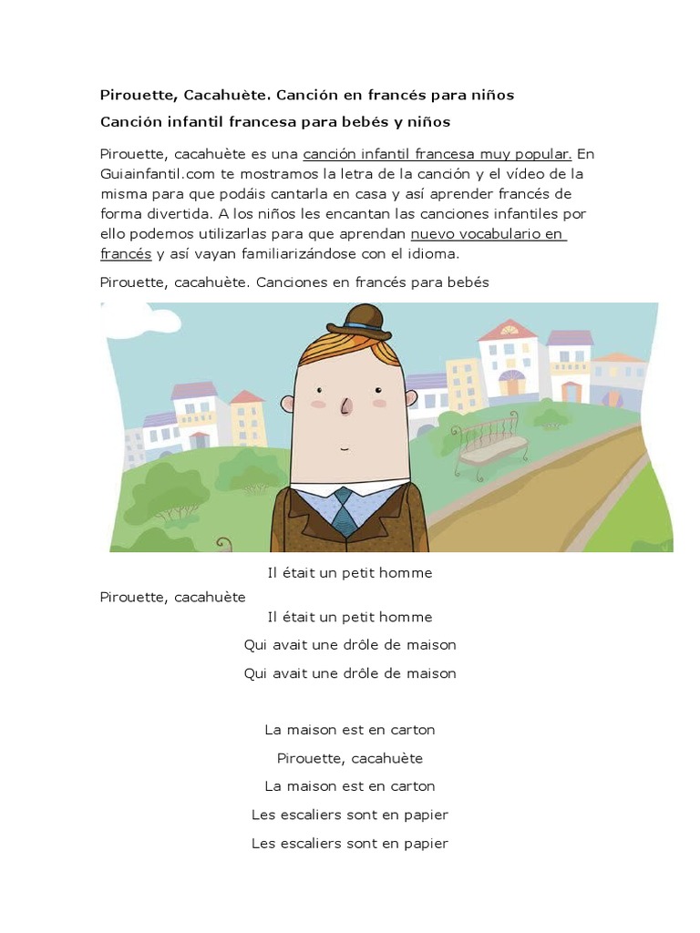 Pirouette Canción en Frances | PDF