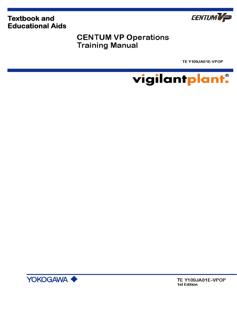 CENTUM VP Operations Training Manual: Textbook and Educational Aids | PDF | Signal (Electrical ...