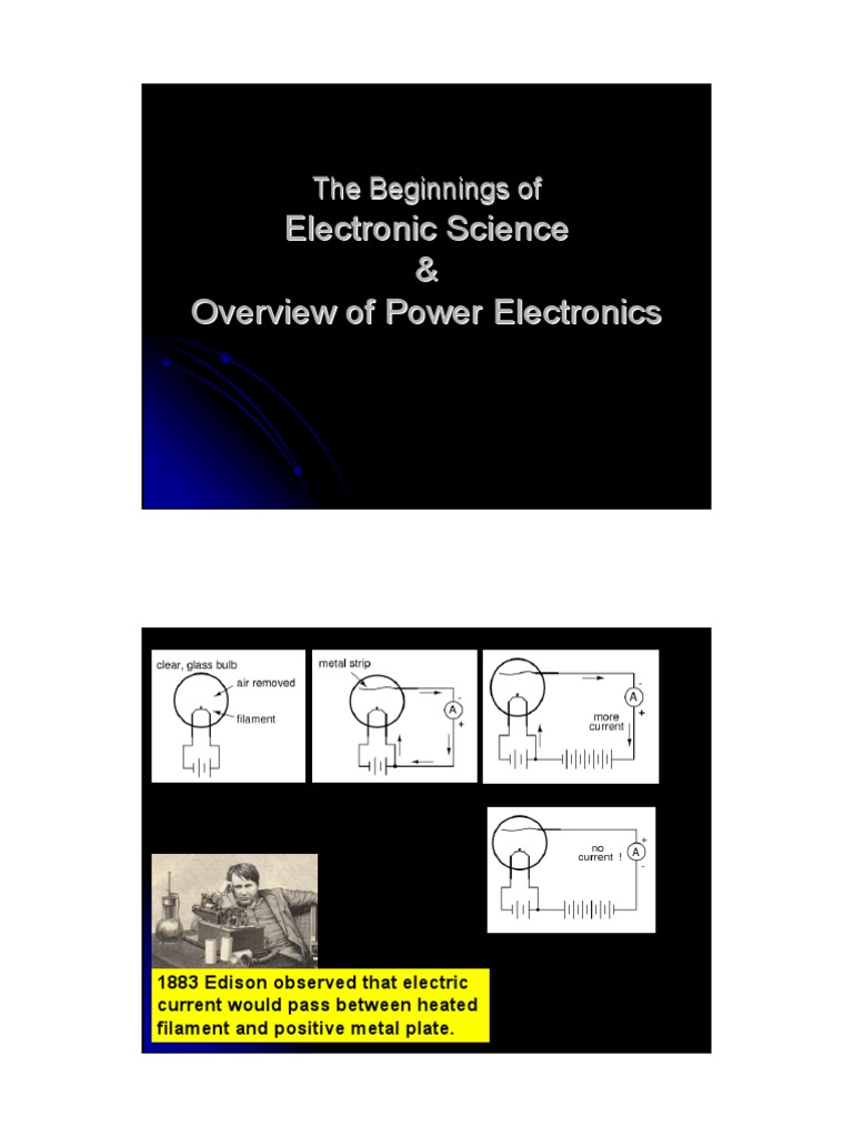 Electronic Science & Overview of Power Electronics | PDF | Power ...