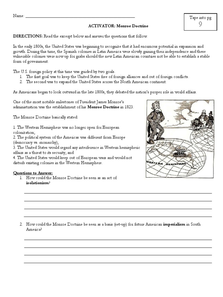 Monroe Doctrine Overview and Analysis | PDF | Politics | Travel