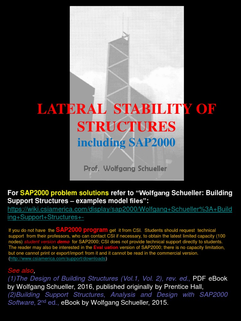Lateral Stability in Building Structures | PDF | Framing (Construction ...
