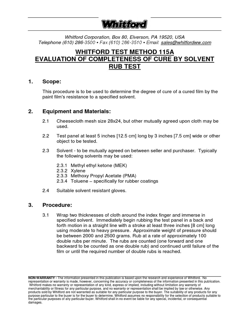 Rub Test Method 115A | Download Free PDF | Nature