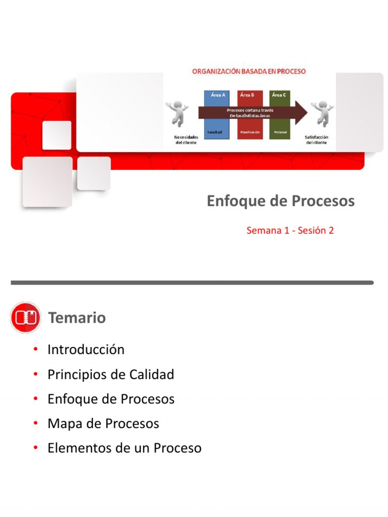 02 PPT - Enfoque de Procesos | PDF | Calidad (comercial) | Planificación