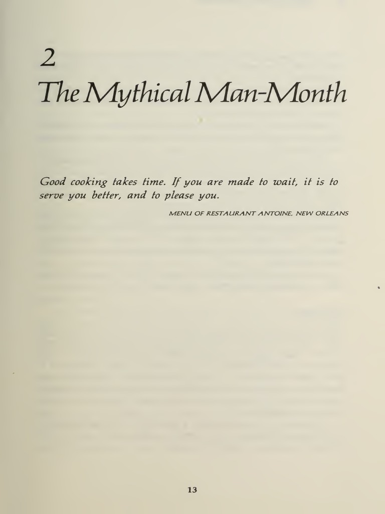 Mythical Man Month | PDF | Software Bug | Computer Programming