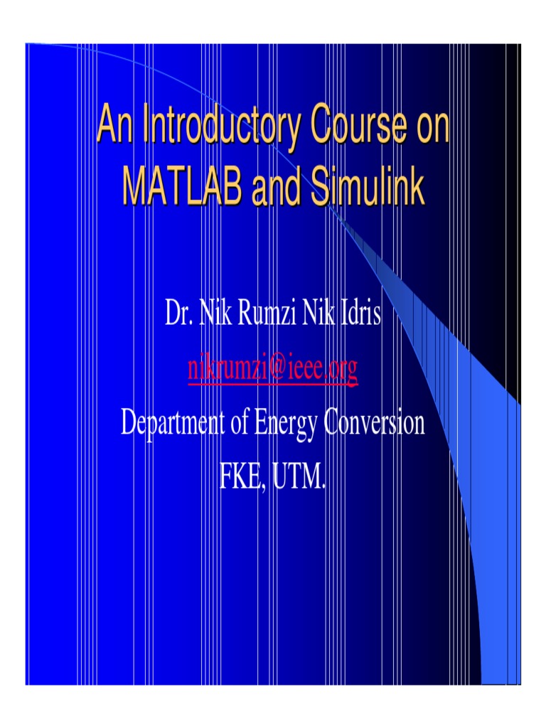 Intro M | PDF | Matlab | Electrical Impedance