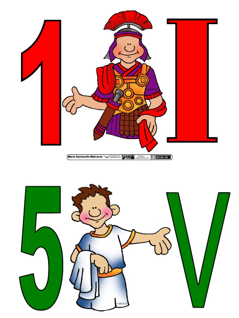 Dibujos Y Carteles De Números Romanos Pdf