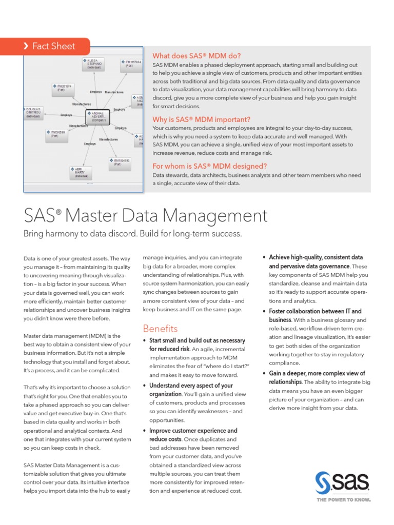 Sas Master Data Management PDF | PDF | Sas (Software) | Data Quality