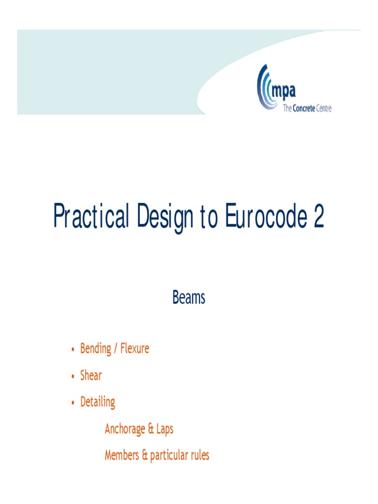 Eurocode 2: Practical Beam Design | PDF | Bending | Beam (Structure)