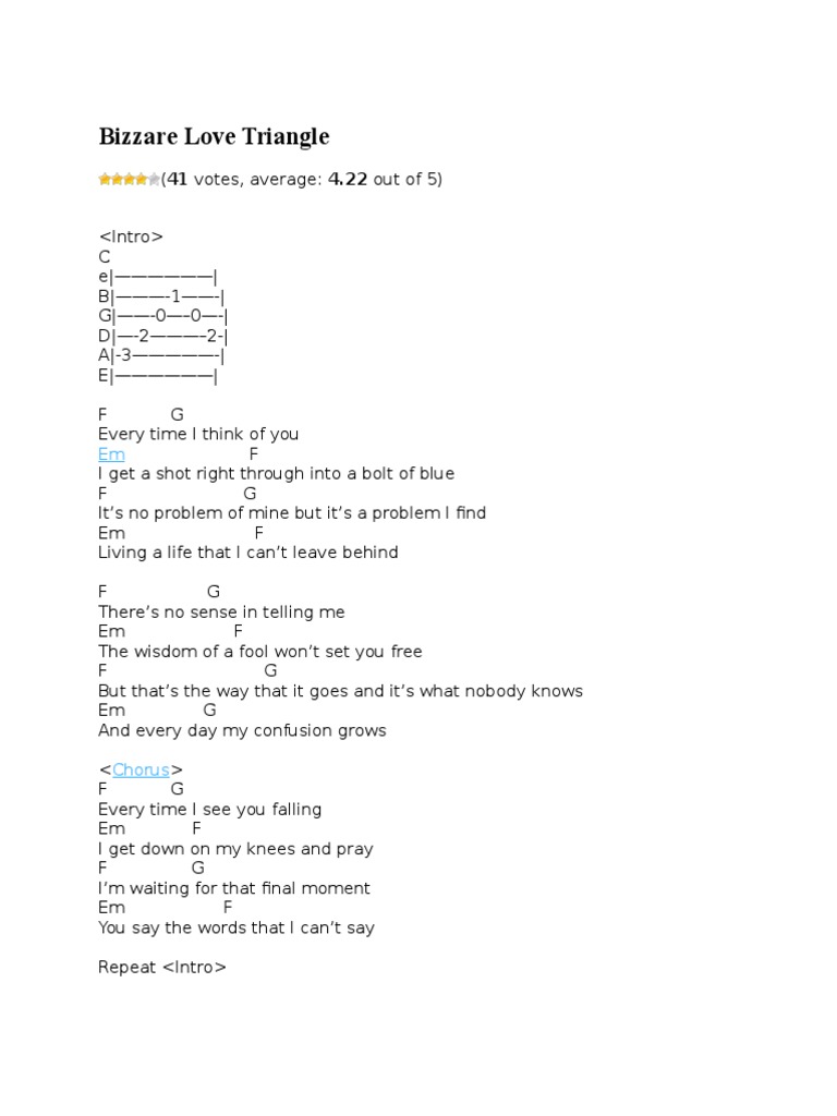 Bizzare Love Triangle | PDF | Poetry