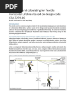 Horizontal Life Line Calculation | Nature