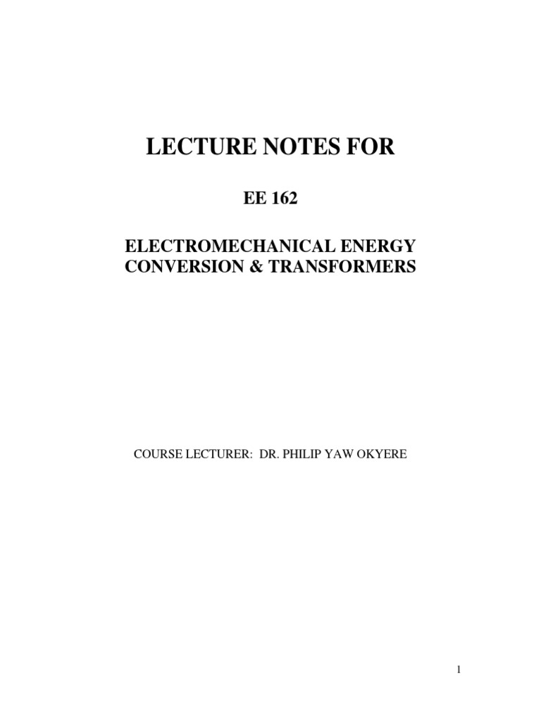 Transformers & EM Conversion PDF | PDF | Transformer | Inductor