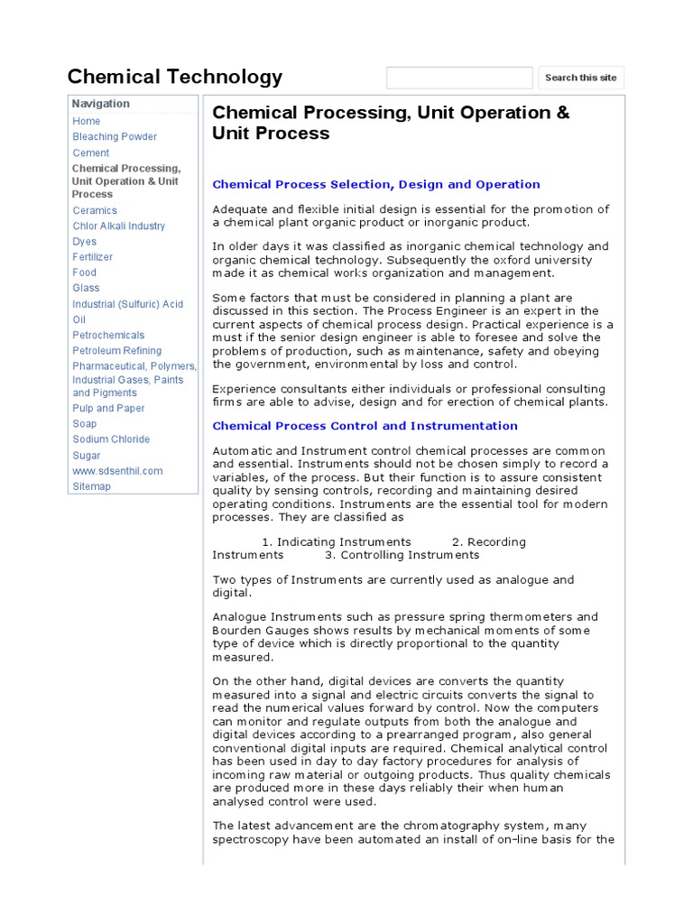 Chemical Process Engineering Overview | PDF | Filtration | Chemical Reactor