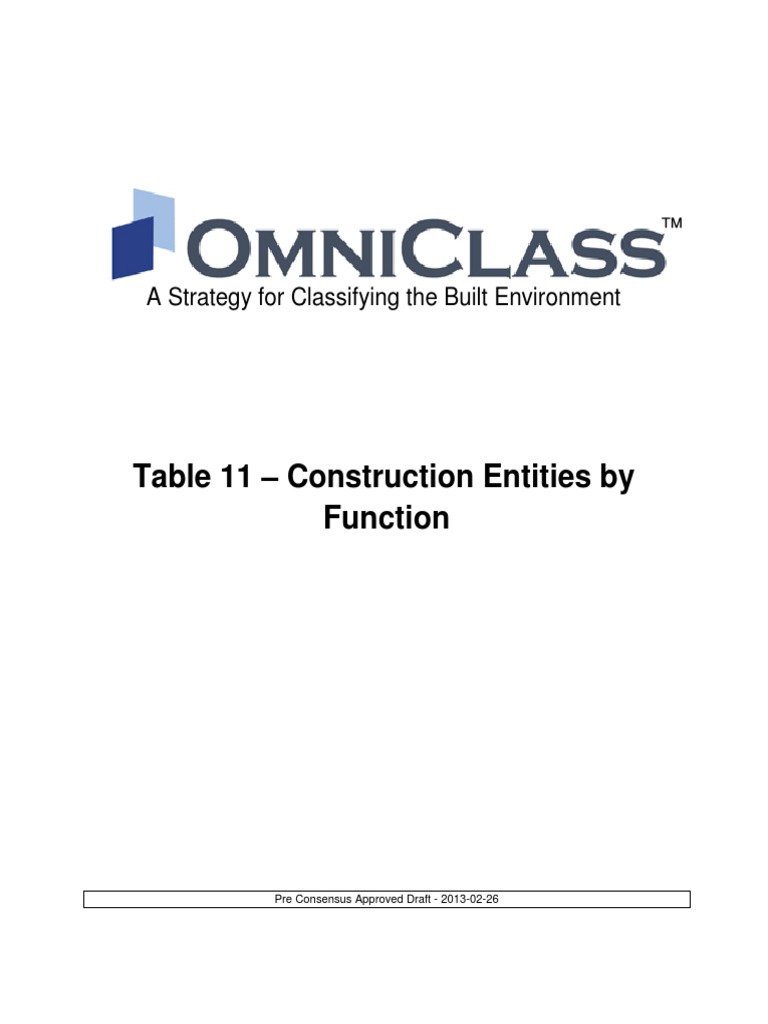 OmniClass 11 2013-02-26 | PDF | Golf Course | Patient