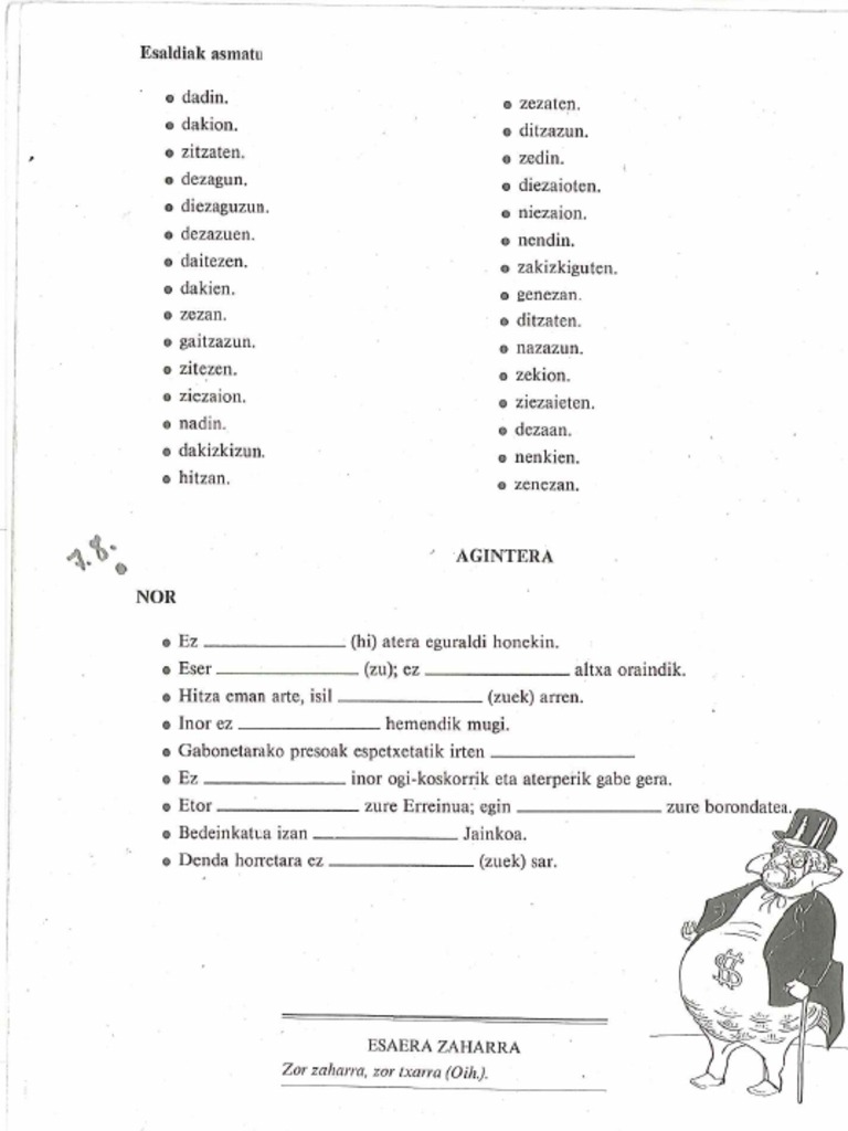 Aditz Ariketak III - Agintera | PDF