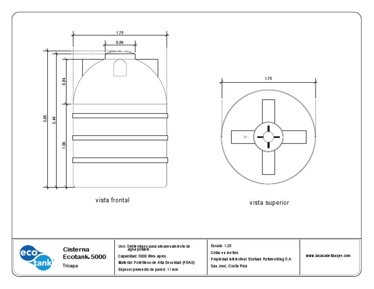 Cisterna Ecotank 5000 | PDF