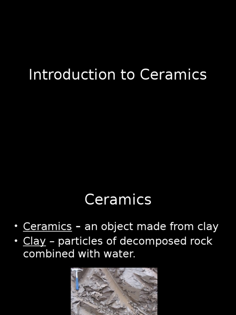 Introduction to Ceramics Basics | PDF