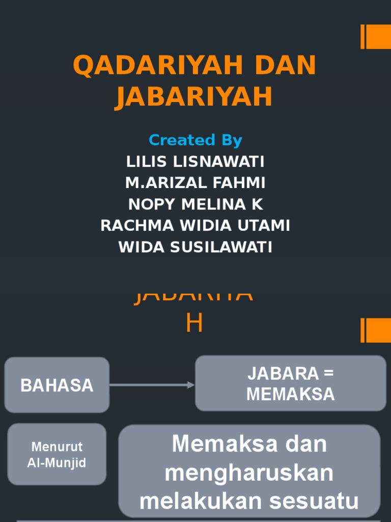Qadariyah Dan Jabariyah | PDF | Agama & Spiritualitas