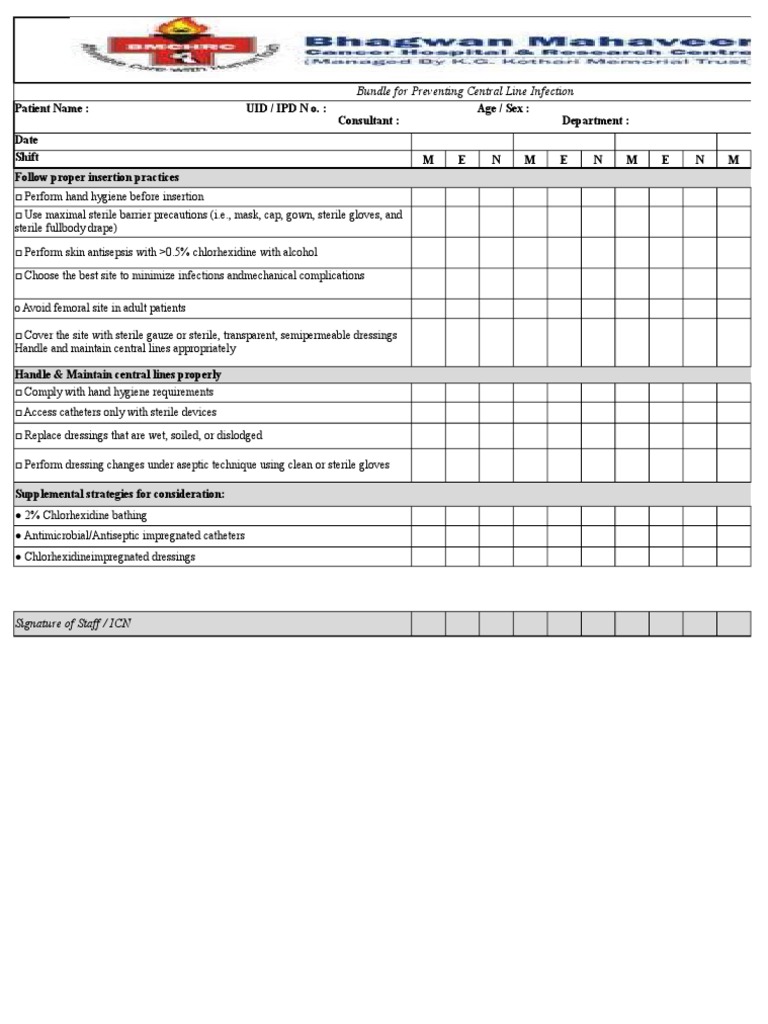 Infection Control Bundles For Hospital | PDF | Public Health | Health Care