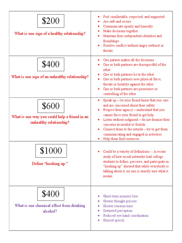 Jeopardy Questions and Answers - Hard Convo | PDF | Drugs | Substance Abuse