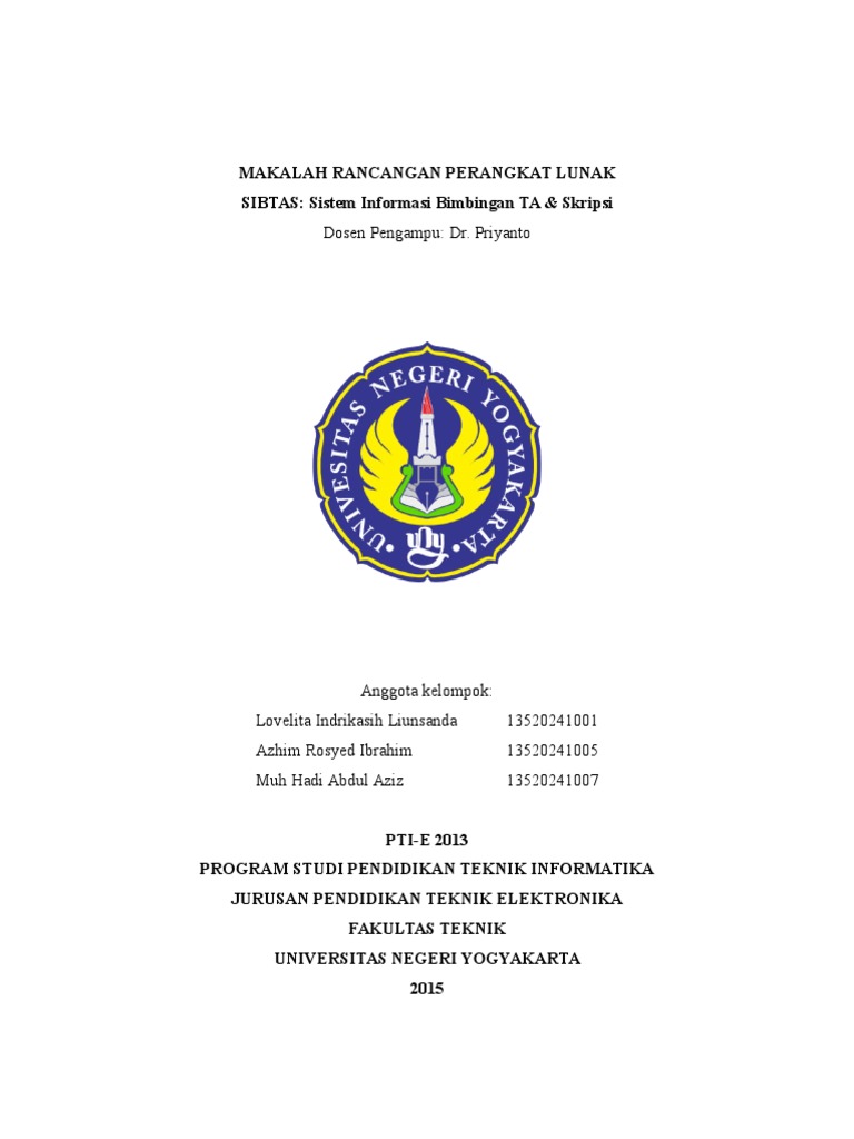 Contoh Proposal RPL | PDF | Karier & Perkembangan
