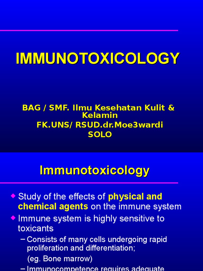 Immunotoxicology 2007dll-2 | Immune System | Major Histocompatibility ...