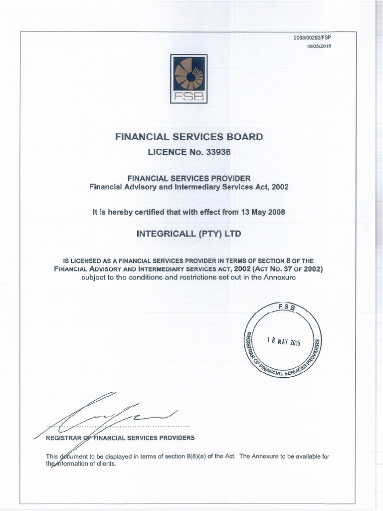 FSB Certificate | PDF