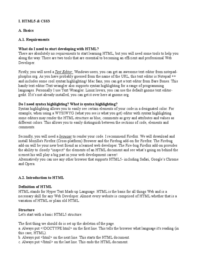 Curs - Web Design | PDF | Html Element | Html