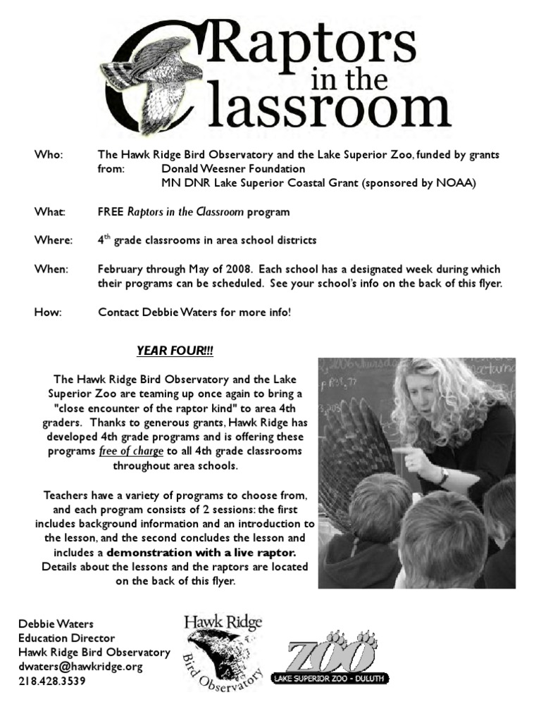 Raptors in The Classroom (306-Star09-07) | PDF | Bird Migration | Birds ...