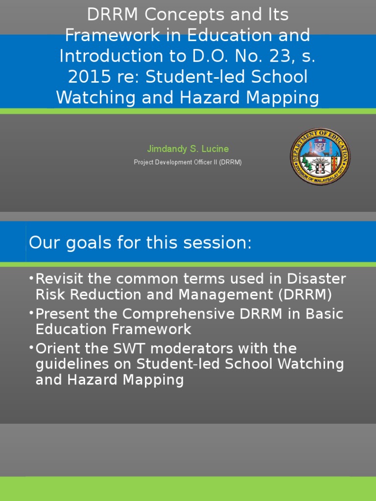 DRRM Concepts and Its Framework in Education Upload Version | Disaster ...