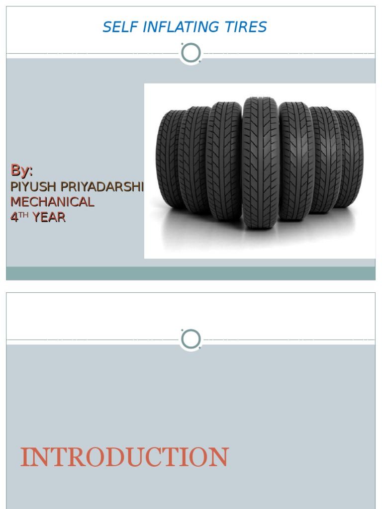 Self-Inflating Tyres | PDF | Tire | Vehicle Technology